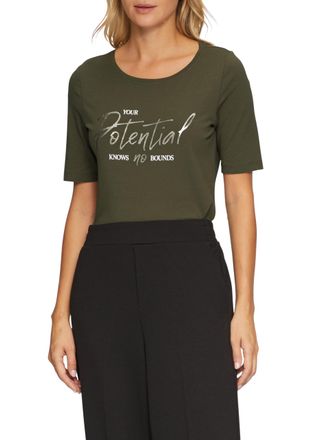 s.Oliver T-Shirt mit Frontprint im Slim Fit