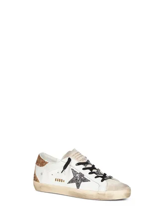 Golden Goose Womens Sneakers Super-Star White Calf Leather Trainers