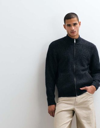 Carhartt Work in Progress Curtis - Veste en maille &agrave; fermeture &eacute;clair - Noir