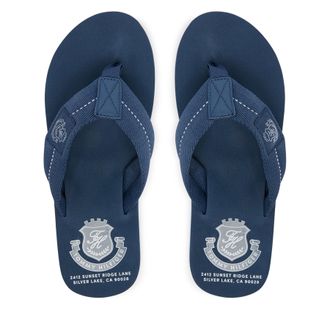 Tommy Hilfiger Zehentrenner Tommy Hilfiger Patch Hilfiger Beach Sandal FM0FM05804 Blau