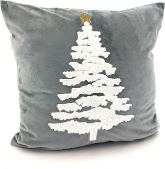 Heimtexland Deko Kissen aufgen&auml;hte Weihnachtsapplikation Zierkissen Dekoration Weihnachten Geschenkidee HxB 45x45 cm Kissenh&uuml;lle Typ652