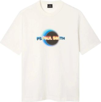 Paul Smith Homme, Tops, Blanc, Taille: 2XL Eclipse T-shirt