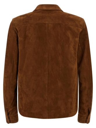 Tom Ford Lamb Leather Overshirt - Brown