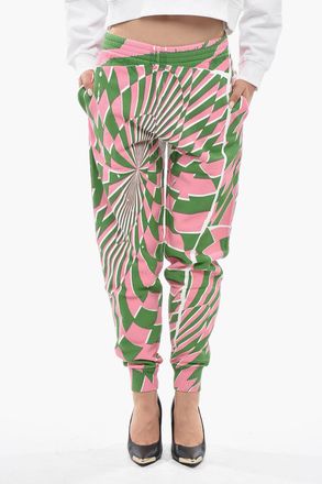 Stella McCartney ED CURTIS X STELLA MCCARTNEY Jogginghose aus angerauter Baumwolle mit Optical-Print Stella McCartney