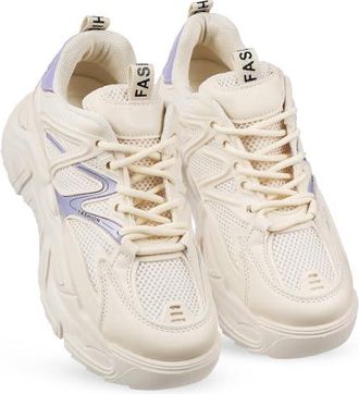 Supvox Baskets &agrave; Semelle &Eacute;paisse pour Femmes Taille 37 Couleur Beige Chaussures de Sport L&eacute;g&egrave;res et Antid&eacute;rapantes Sneakers Mode Polyvalentes pour Usage Quot