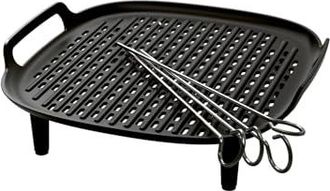 Philips Zubehör für Airfryer 3.2 & 4.2L Grill Kit HD9926/00, Schwarz_teflon-beschichtung