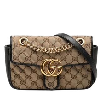 Gucci Sac bandouli&egrave;re en toile Pre-owned - Femme - Pre-owned - Beige - Taille: ONE Size
