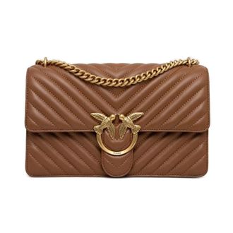 Pinko Pinko, Femme, Sacs, Brun, Taille: ONE Size Love Bag One Chevron