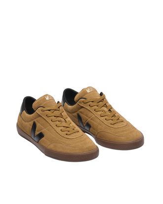 Veja Mens Sneakers Panenka Suede Tent-Black-Bark Trainers Tent/black/bark