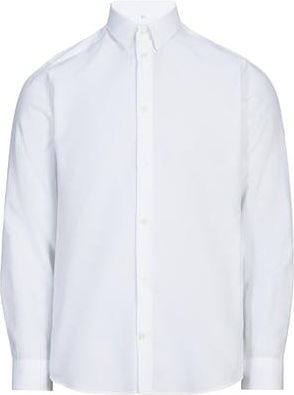Au Printemps Paris Baumwollhemd mit klassischem Kragen - Weiß