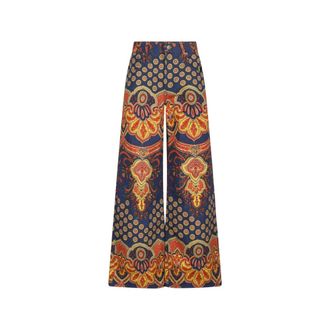 Valentino Garavani Denim Musterhose mit Paisley-Medaillons - - Jeans - Damen - Mehrfarbig - W28