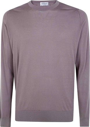 John Smedley Rundhalspullover - Braun