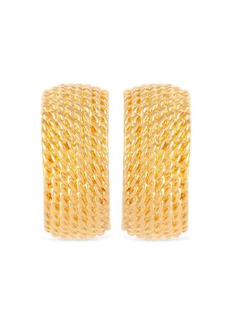 Susan Caplan Vintage 1980s Monet Creolen - Gold