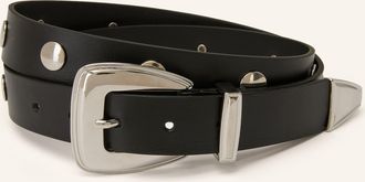 Frankie Shop Ledergürtel Perth Mit Nieten schwarz