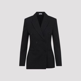 Alexander McQueen Alexander McQueen - Veste en lurex &agrave; fines rayures