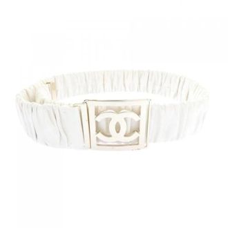 Chanel Ceinture Vintage doccasion - Femme - Pre-owned - Blanc - Taille: ONE Size