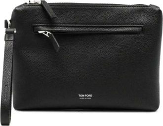 Tom Ford Pochette en cuir grain&eacute; Tom Ford