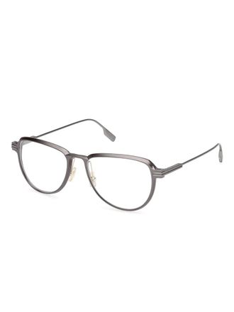 Ermenegildo Zegna lunettes de vue à monture ronde - Gris