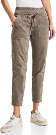 Street One Damen 3715975 Loose Fit Cordhose, bark Brown, 42W x 28L