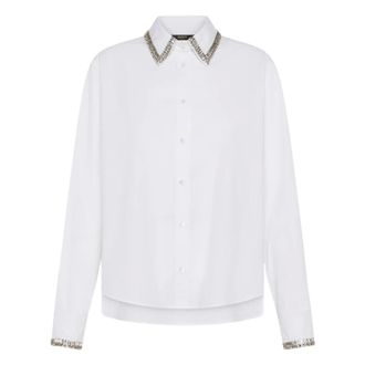 Seventy Femme, Blouses et Chemises, Blanc, Taille: 40 FR Chemise Popeline Coupe Ajust&eacute;e
