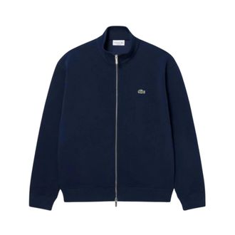 Lacoste Double Face Piqu&eacute; Sweatshirt mit Rei&szlig;verschluss - - Sweatshirts & Hoodies - Herren - Blau - M
