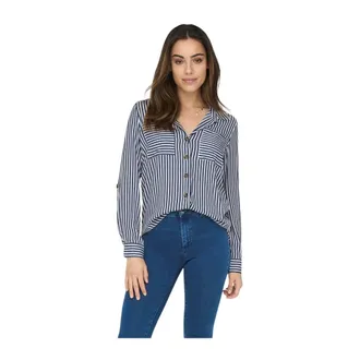 Only Only, Damen, Blusen & Hemden, Blau, SGr&ouml;&szlig;e