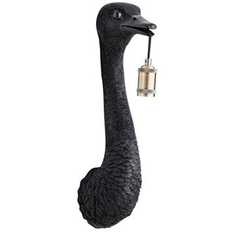 Light & Living Light&living - applique murale - Ostrich - noir - plastique