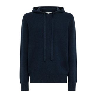 Laneus Sweat &agrave; capuche en laine et cachemire - Homme - Sweatshirts et sweats &agrave; capuche - Bleu - Taille: M