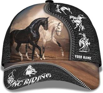 Generic Cheval, Cavalier, Citation Personnalisée, Équitation De Bronc Homme Femme Strapback Cap Protection Solaire Casquette De Baseball Anti-UV Casquette-Hip