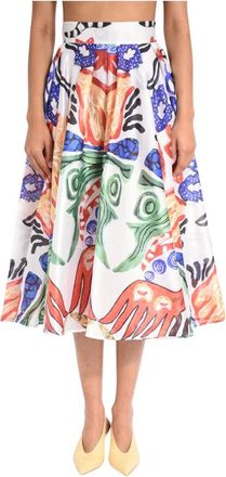 Stella Jean Femme, Jupes, Multicolore, Taille: 38 FR Midi Skirt