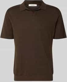 Selected Regular Fit Poloshirt aus Baumwoll-Leinen-Mix Modell MATTIS