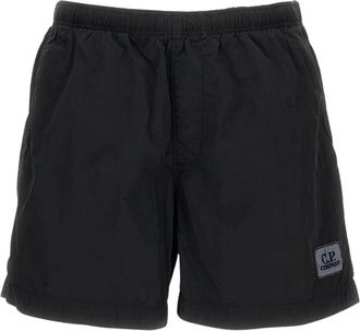 C.P. Company C.p. Company, Homme, Maillots de bain, Noir, Taille: XS Short de bain avec logo