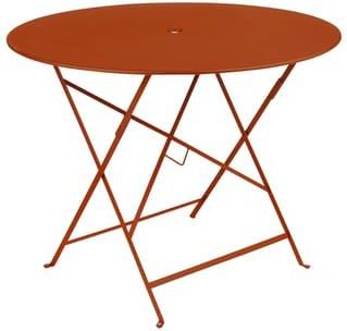Fermob Table ronde Bistro - Orange - Acier laqué - Designer Studio Fermob