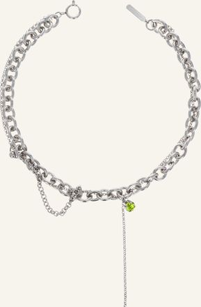 Justine Clenquet Halskette Lucy Summer Acid Green By Glambou silber