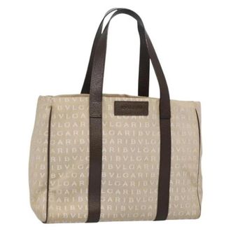 Bulgari Pre-owned Canvas Handtaschen - - Pre-owned - Damen - Beige - ONE SIZE