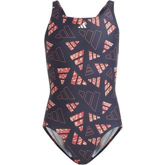 adidas Kinder Badeanzug 3 Bar Logo Graphic