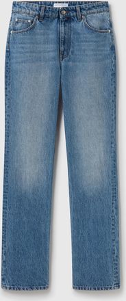 Stella McCartney Faded Straight-Leg Mid-Rise Denim Jeans,, Size: 26