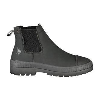 U.S.Polo Association Stiefel mit seitlichen Gummiz&uuml;gen - - Shoes - Damen - Schwarzk - 35 EU