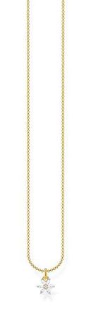 Thomas Sabo Dames 18 carats (750) Bicolore Autre Forme Oxyde de Zirconium Collier - KE2103-414-14-L45v