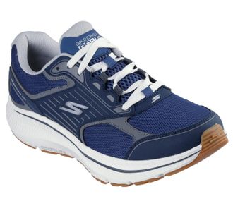 Skechers Herren Go Run Consistent 2.0 Sneaker, Navy Leather/Textile, 45 EU