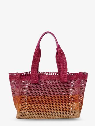Chlo&eacute; Womens Shoulder Bag East-West Summer Banana Multicolour Raffia