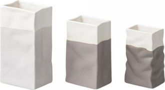 R&auml;der Porzellant&uuml;ten Naturt&ouml;ne Papieroptik Blumenvasen Design