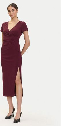 A|X Armani Exchange Strickkleid XW000665 AF10872 UA343 Dunkelrot Regular Fit