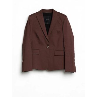 Pinko Pinko, Femme, Vestes, Brun, Taille: 40 FR Veste Stretch en Lin et Viscose