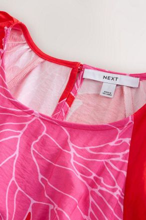 Next Midikleid Midikleid mit Puff&auml;rmeln, Kurzgr&ouml;&szlig;e (1-tlg)