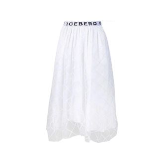 Iceberg Stylischer Rock f&uuml;r Frauen - - Skirts - Damen - Wei&szlig; - 2XL