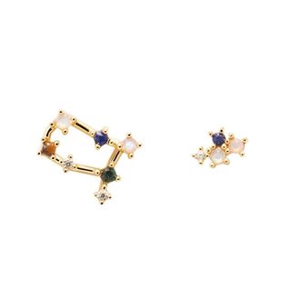 P D PAOLA PDPAOLA - Ohrringe Zwillinge - 925er Sterlingsilber 18k Vergoldung - Damenschmuck