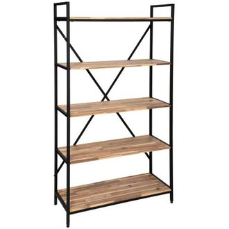 Atmosphera Atmosphera - B&uuml;cherregal Edena - Metall & Akazie 90x180 cm cr&eacute;ateur dint&eacute;rieur