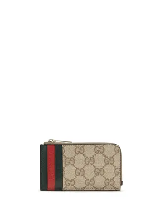 Gucci GG Coated Canvas Cardholder - Beige