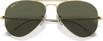 Ray-Ban unisex, Accessoires, Jaune, Taille: 58 MM Rb3025 Aviator Lunettes de soleil